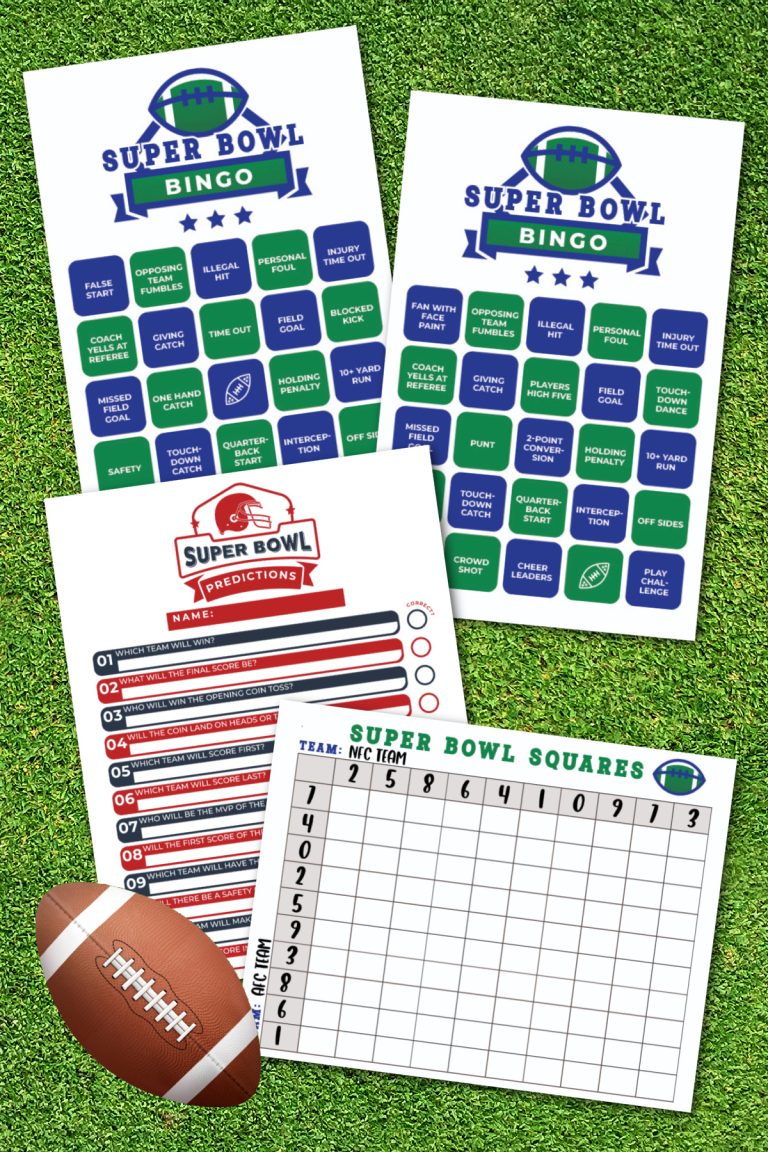 Free Printable Super Bowl Games - Fun Money Mom