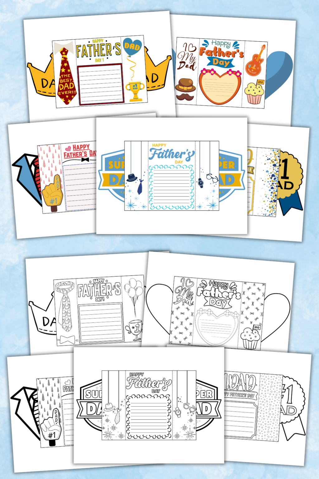Printable Father's Day Cards - Fun Money Mom