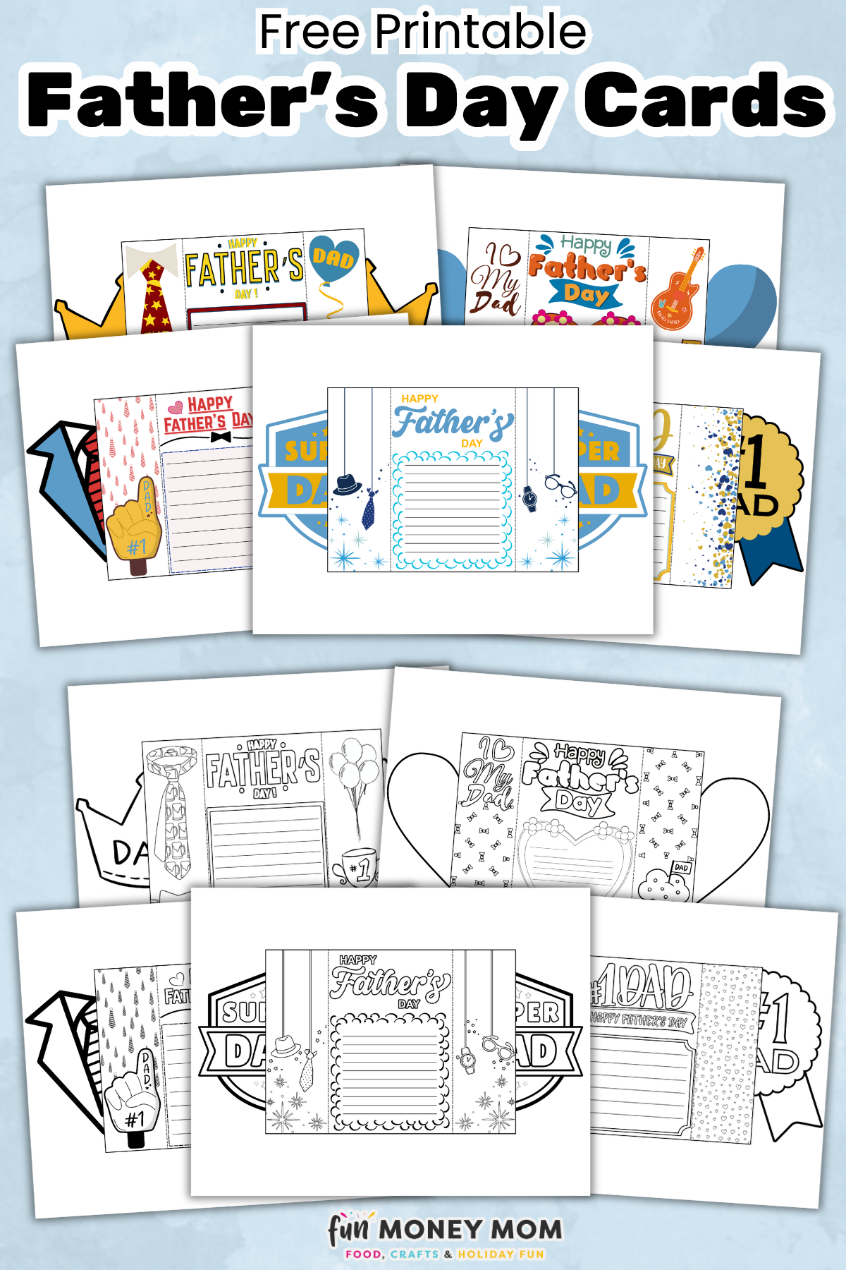 Printable Father's Day Cards - Fun Money Mom