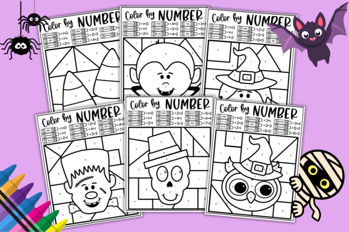 Halloween Color By Number (Free Printables)
