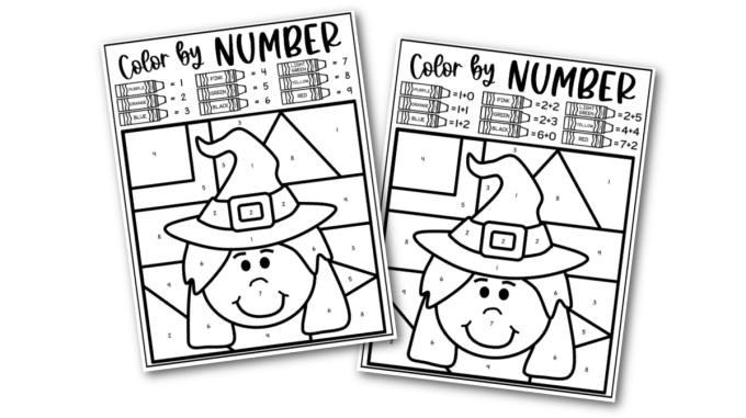Halloween Color By Number (Free Printables)