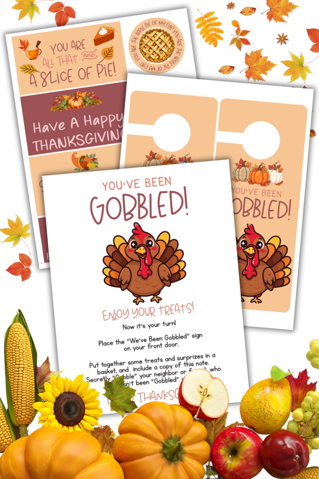 You've Been Gobbled (Free Printables) - Fun Money Mom