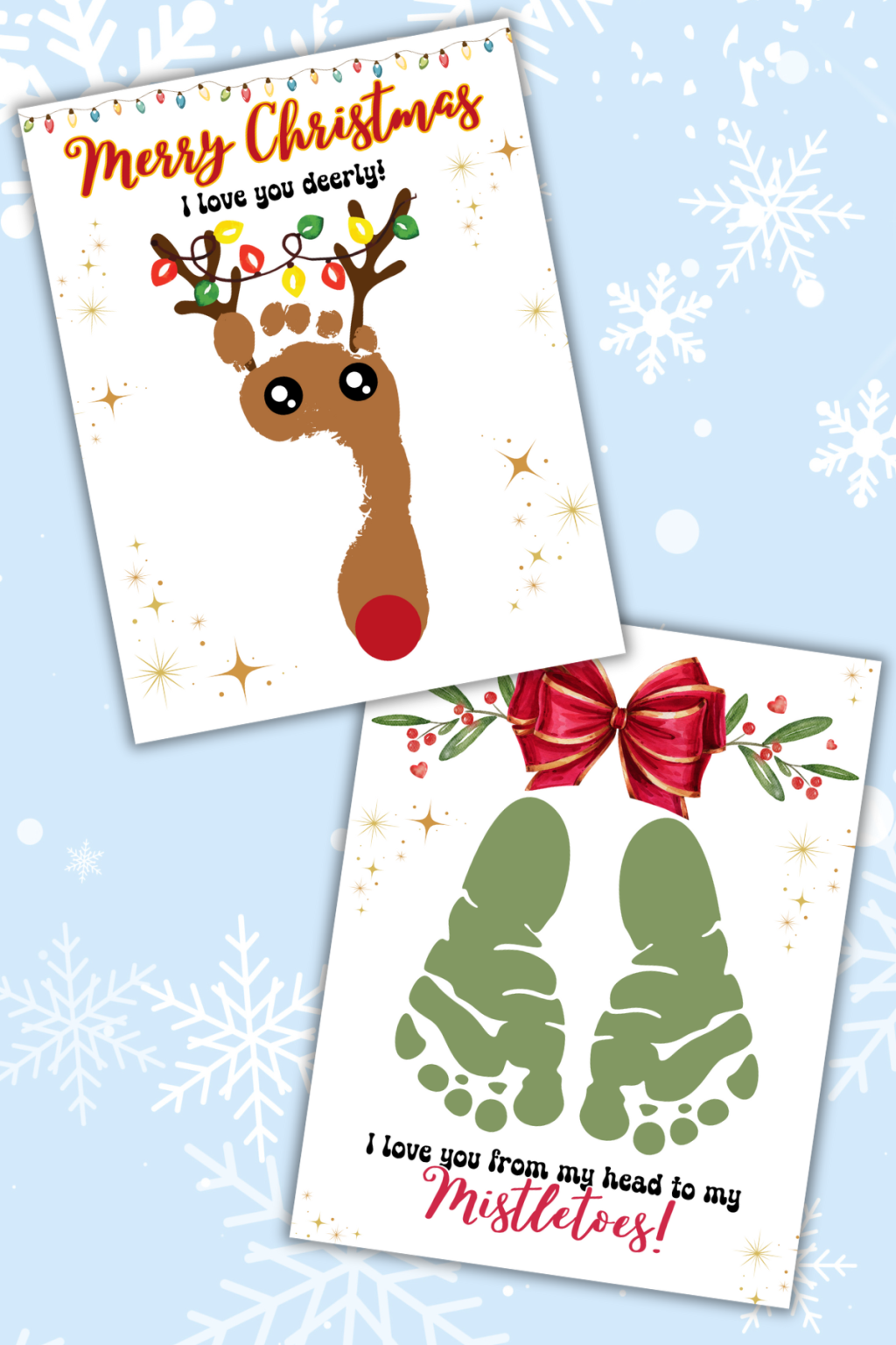 Christmas Footprint Art