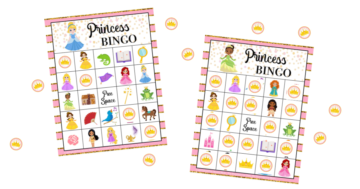 Princess Bingo - Free Printable Game For Princess Parties