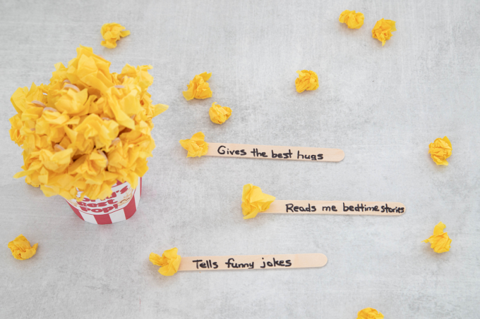 Father's Day Popcorn Craft - Fun Money Mom